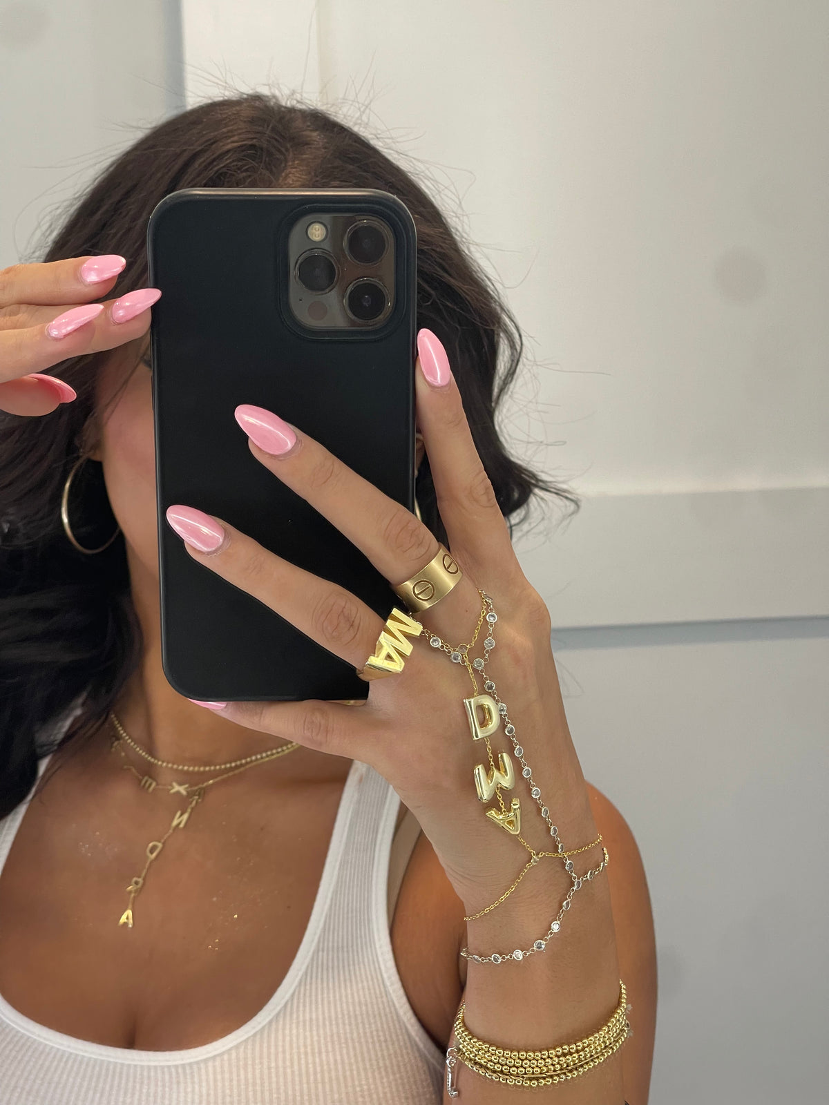 Initials Hand Chain – Alexandra Madison