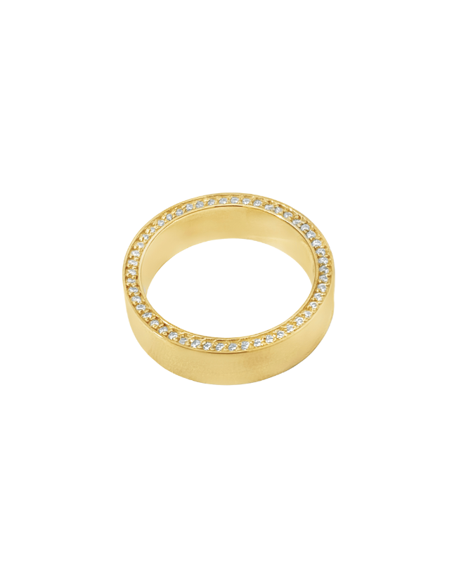 Half Pave Ring – Alexandra Madison