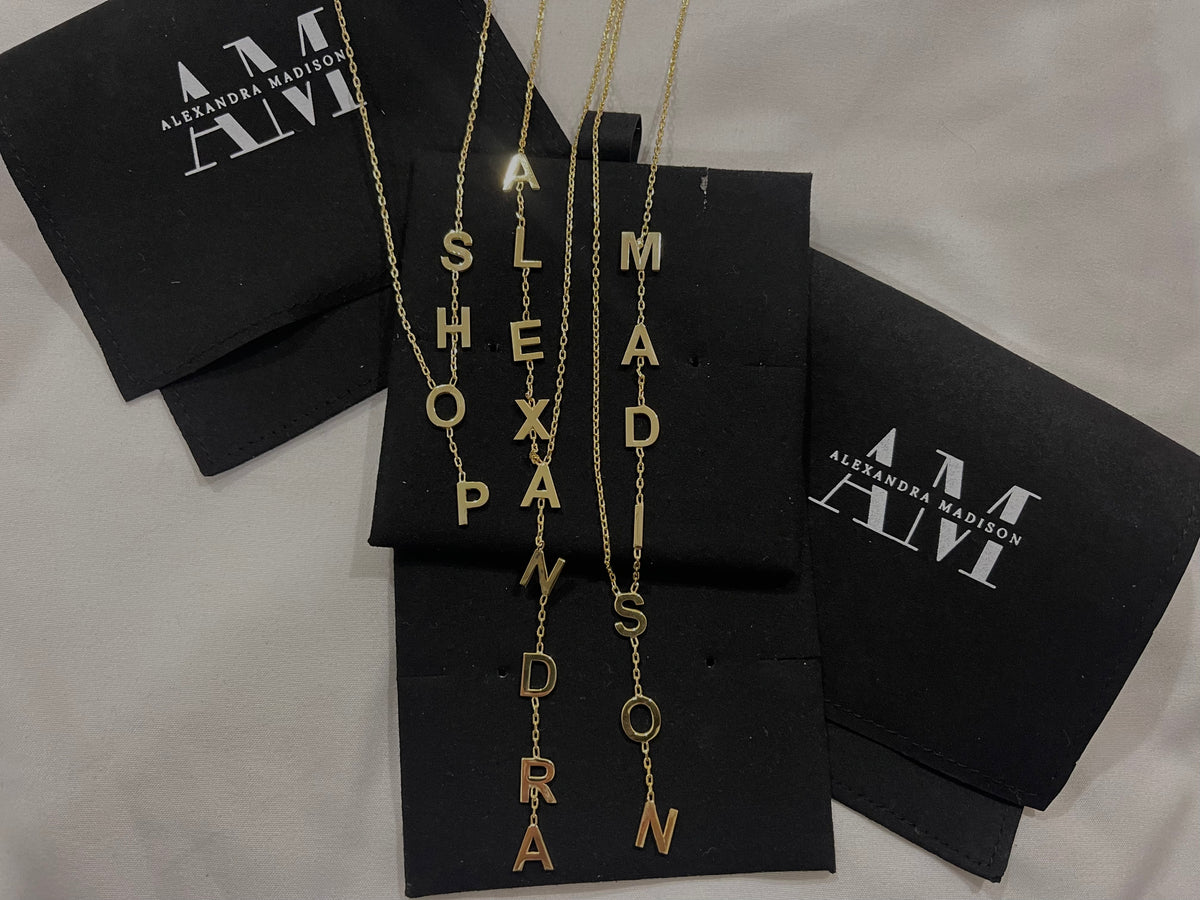 Lariat Name Necklace – Alexandra Madison